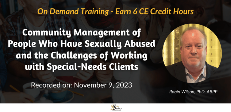 On Demand Course – Assessing and Treating Adults Who Sexually Abuse ...